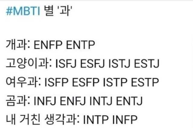 짤ZIP - mbti 별 특성분류