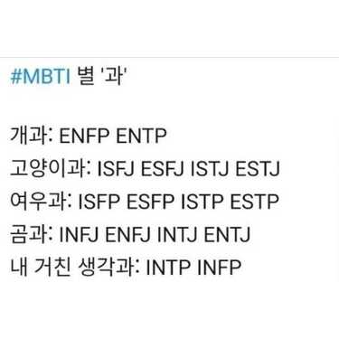 짤ZIP - mbti 별 특성분류